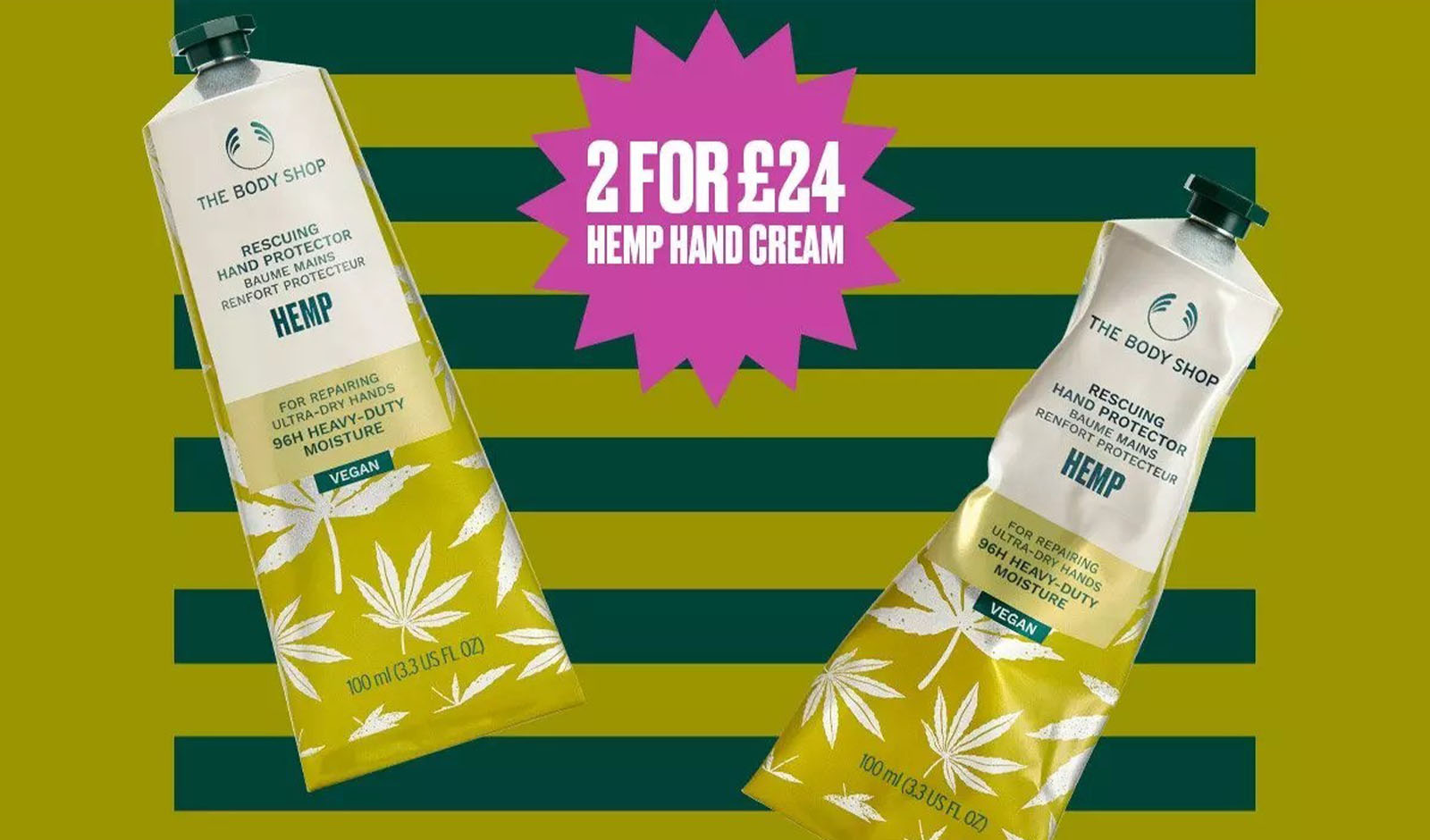 Two Hemp Hand Creams for £24 - SimpleSavings